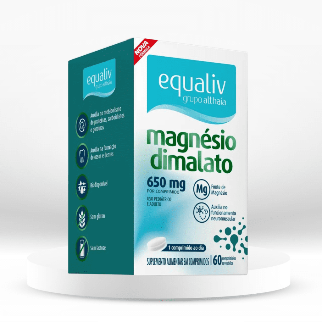 Magnésio Dimalato 650mg - 60 Comprimidos - Nutrikcal
