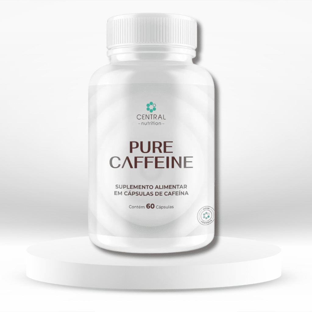 PURE CAFFEINE - 200mg - 60 cápsulas sabor natural - Nutrikcal